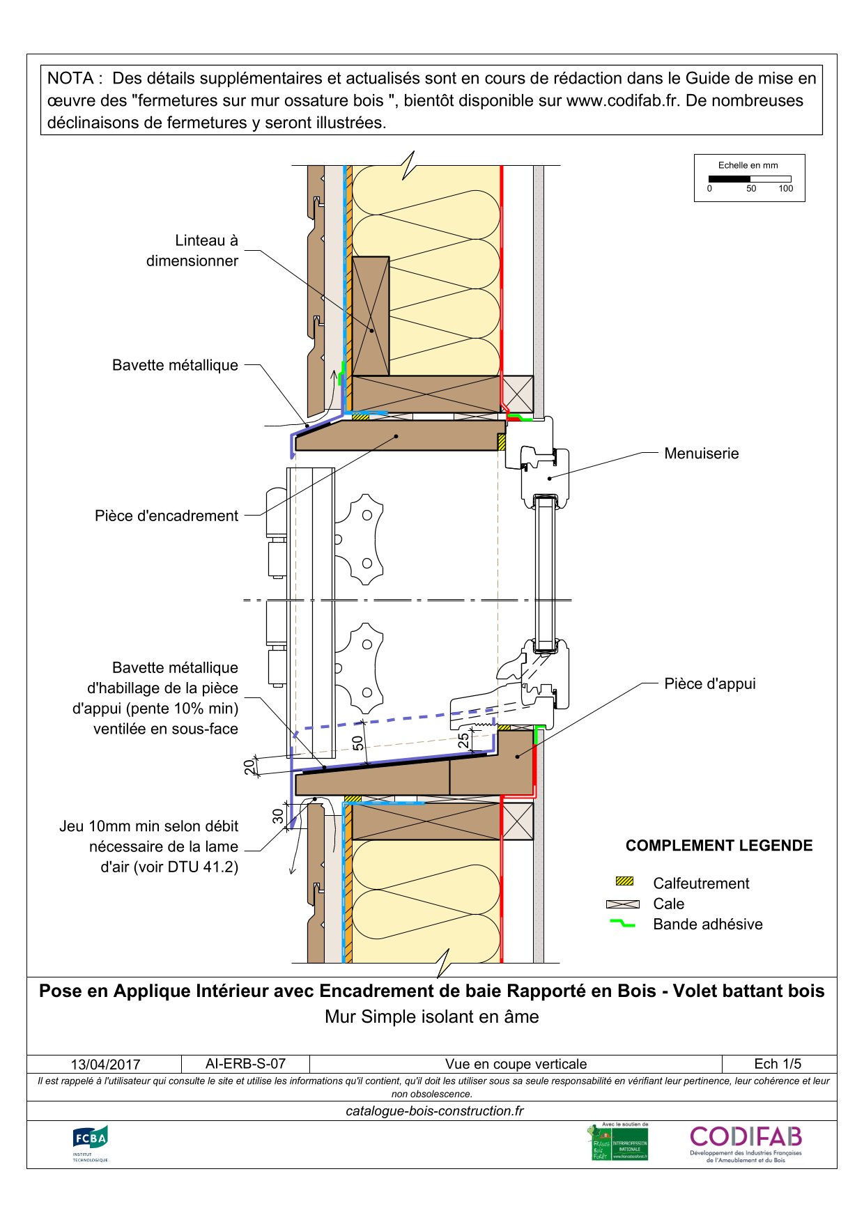 Applique intérieure - Catalogue Bois Construction