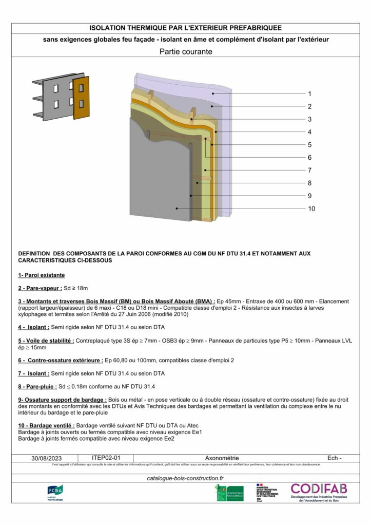 ITE préfabriquée 2 - Catalogue Bois Construction