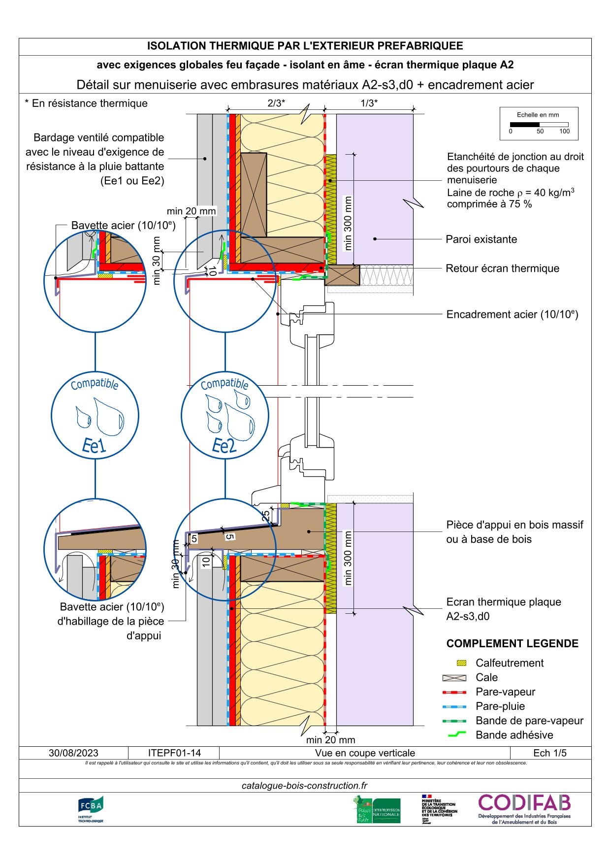 ITE préfabriquée F1 - Catalogue Bois Construction