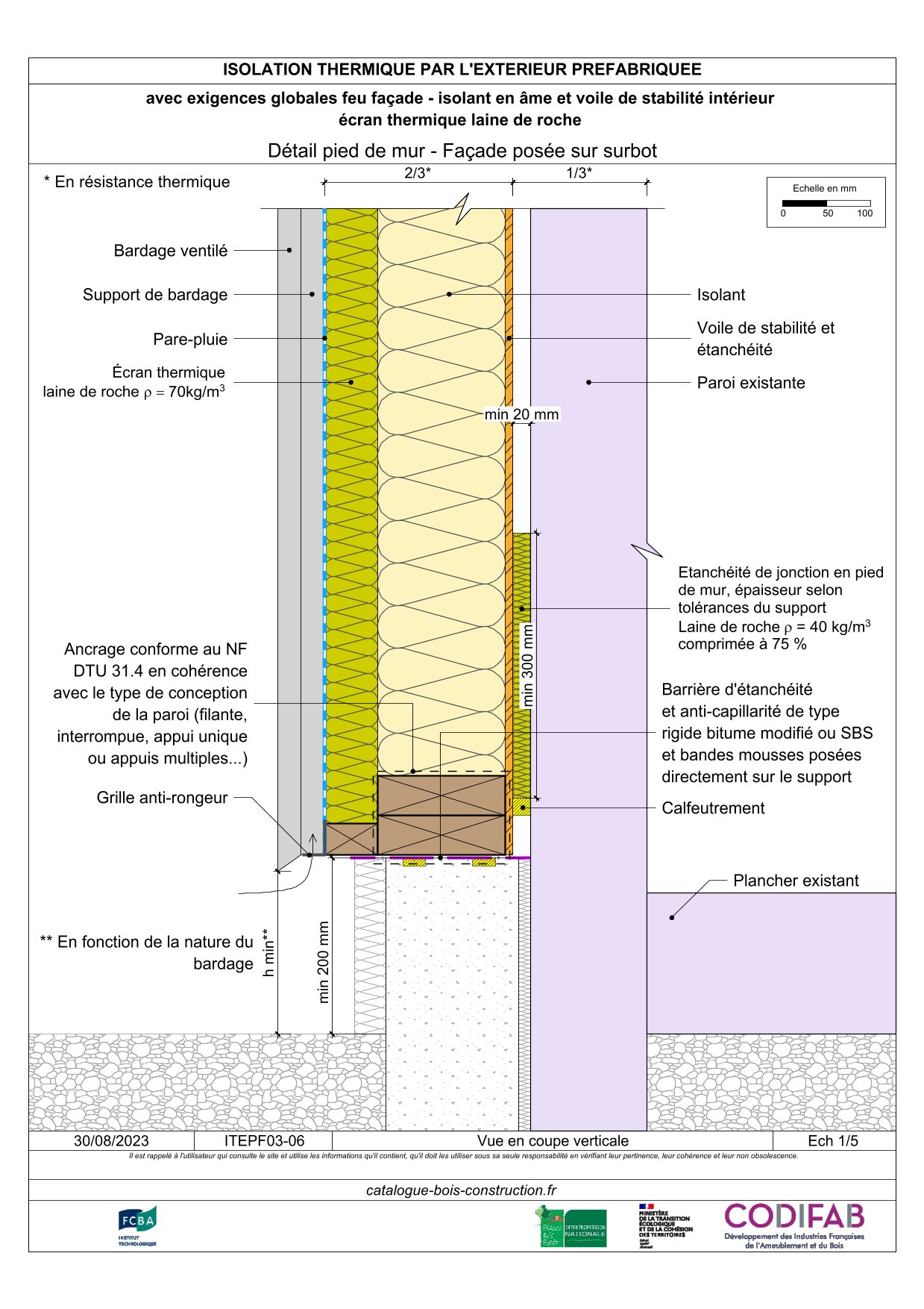 ITE préfabriquée F3 - Catalogue Bois Construction